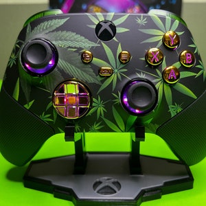 Green Weeds Theme RGB LED Custom Wireless Controller for Xbox or PC - Etsy