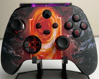 Cute Gothic Theme RGB LED Custom Wireless Controller for Xbox or PC - Etsy