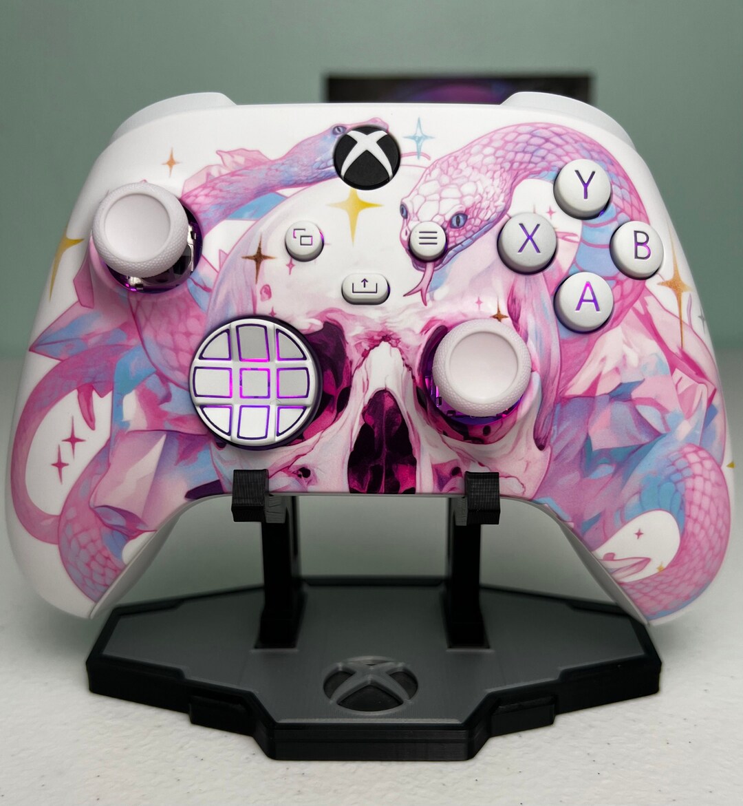 Pink Death Serpent RGB LED Custom Wireless Controller for Xbox or PC - Etsy