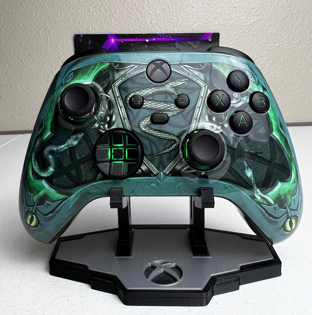 Fantasy Novel Serpent Theme RGB LED Custom Wireless Controller for Xbox ...
