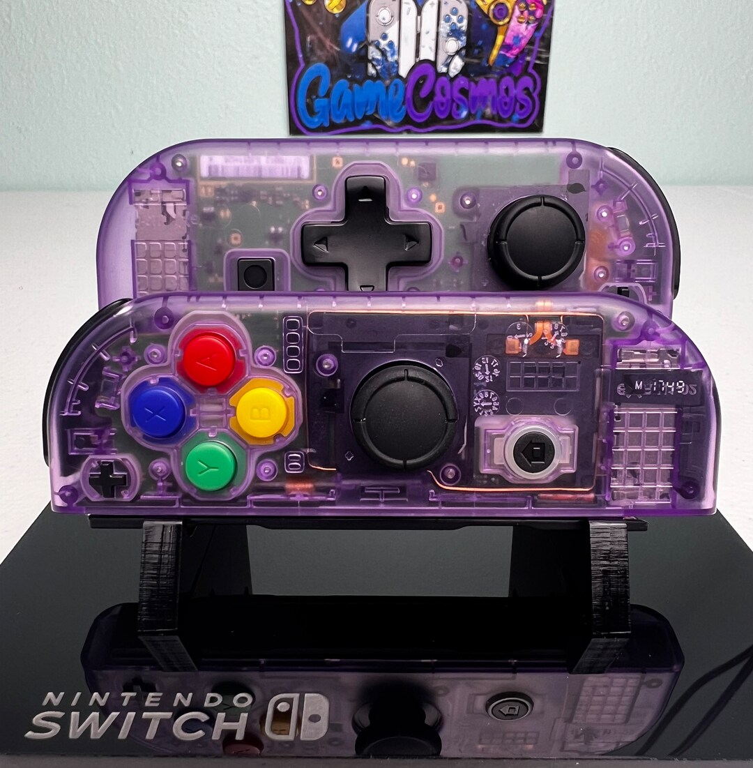Atomic Purple - DPAD W/ Colorful ABXY - Custom Joycons for the Nintend ...