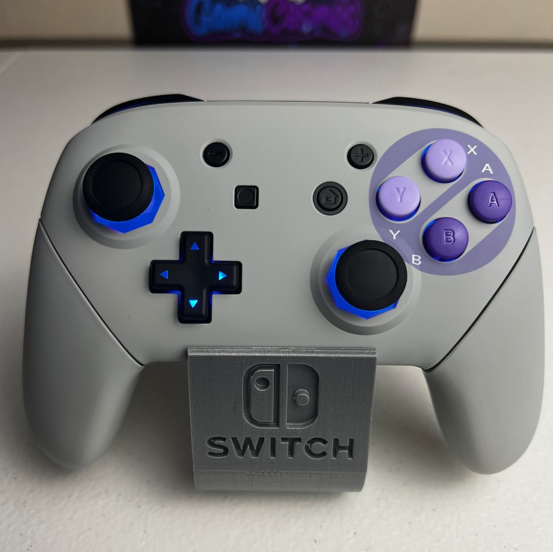 Snes Inspired Theme - RGB LED - Custom Wireless Pro Controller for the ...