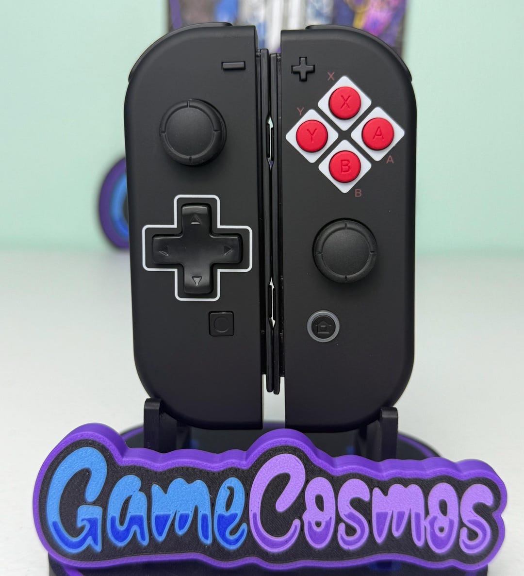 Retro NES Inspired - Black Accents - Custom Joycons for the Nintend ...