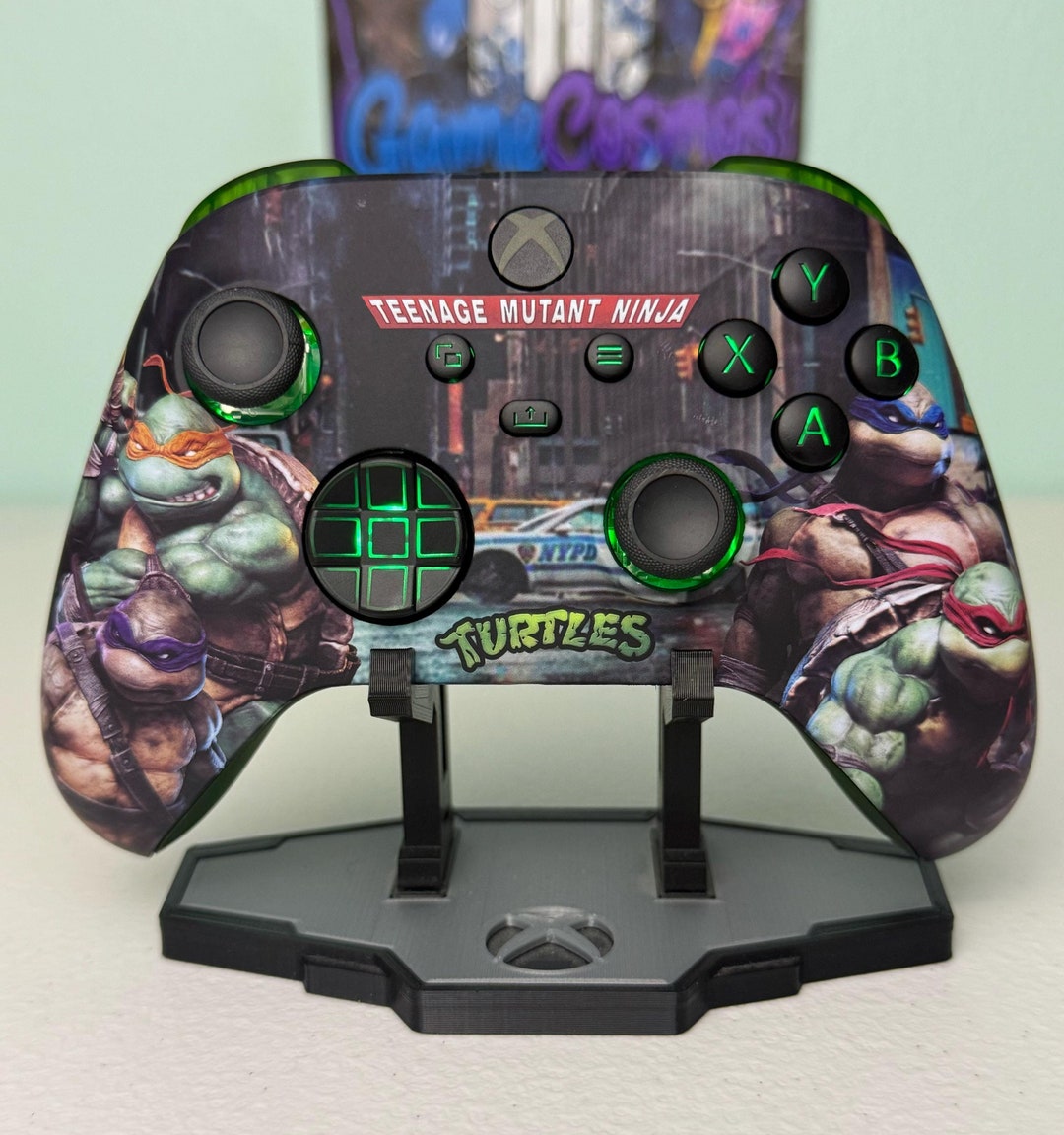Turtles Hero Team - RGB LED - Custom Wireless Controller for Xbox or PC ...