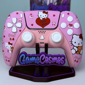 Cute Cartoon Kitty - RGB LED - Sakura Pink - Custom Wireless Controller ...