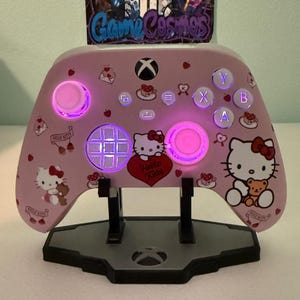 Cute Cartoon Kitty - RGB LED - Custom Wireless Controller for Xbox or ...
