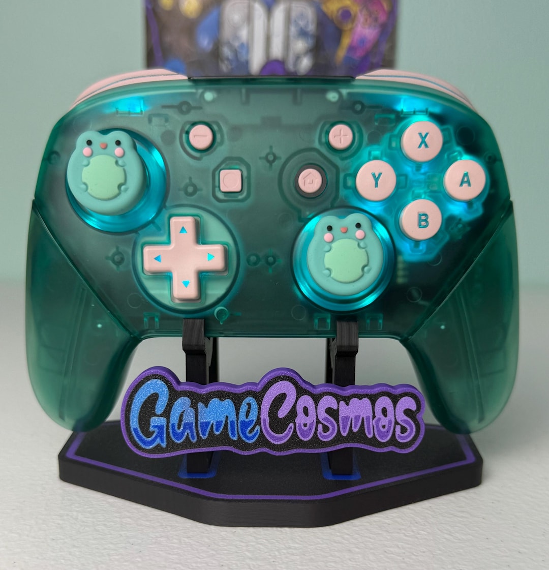 Cute Frogs - Emerald Clear - RGB LED - Wireless Pro Controller for the ...