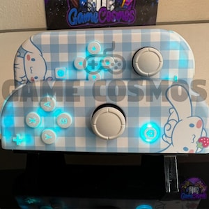 Cute Cartoon Theme - Baby Blue White Pastel - Custom Joycons for the ...