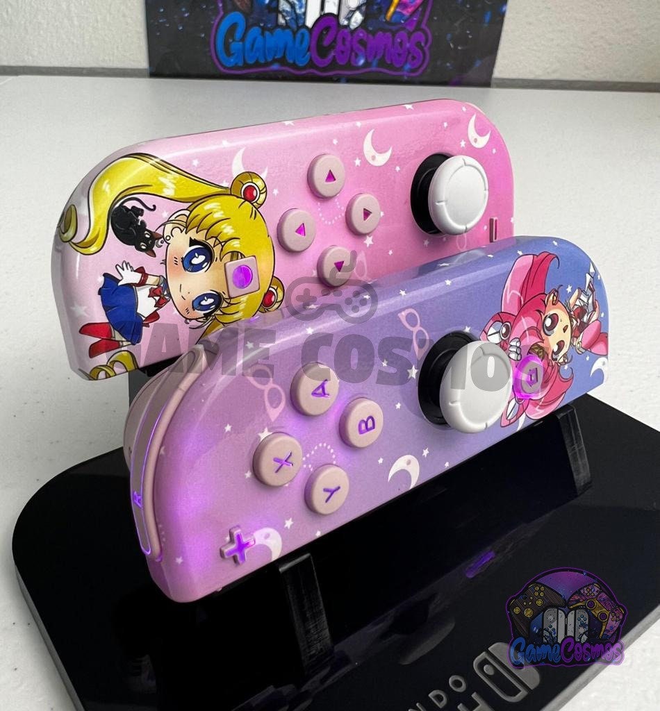 Kawaii Chibi - Cute Anime - RGB LED - Custom Joycons for the Nintend ...