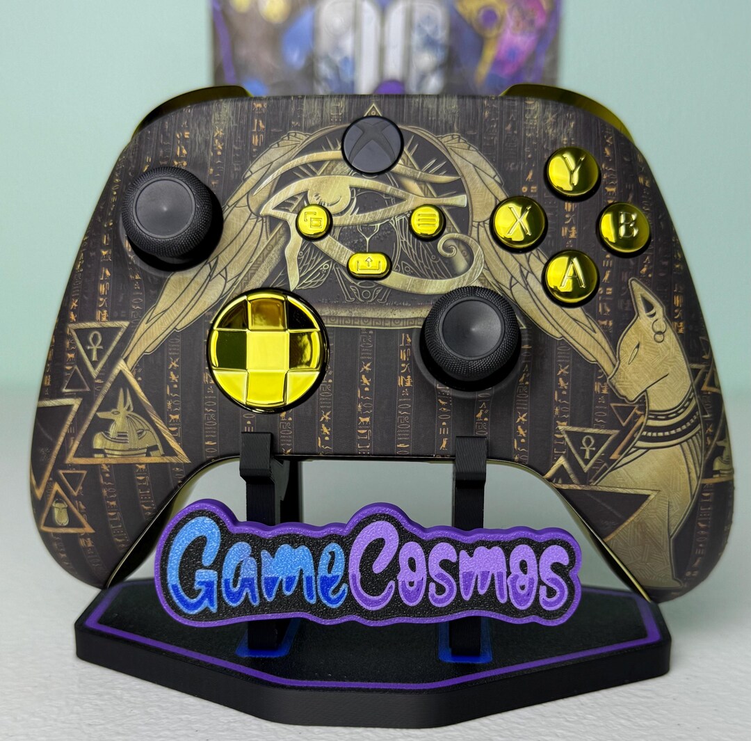 Egyptian Theme - Gold Chrome - Custom Wireless Controller for Xbox or ...