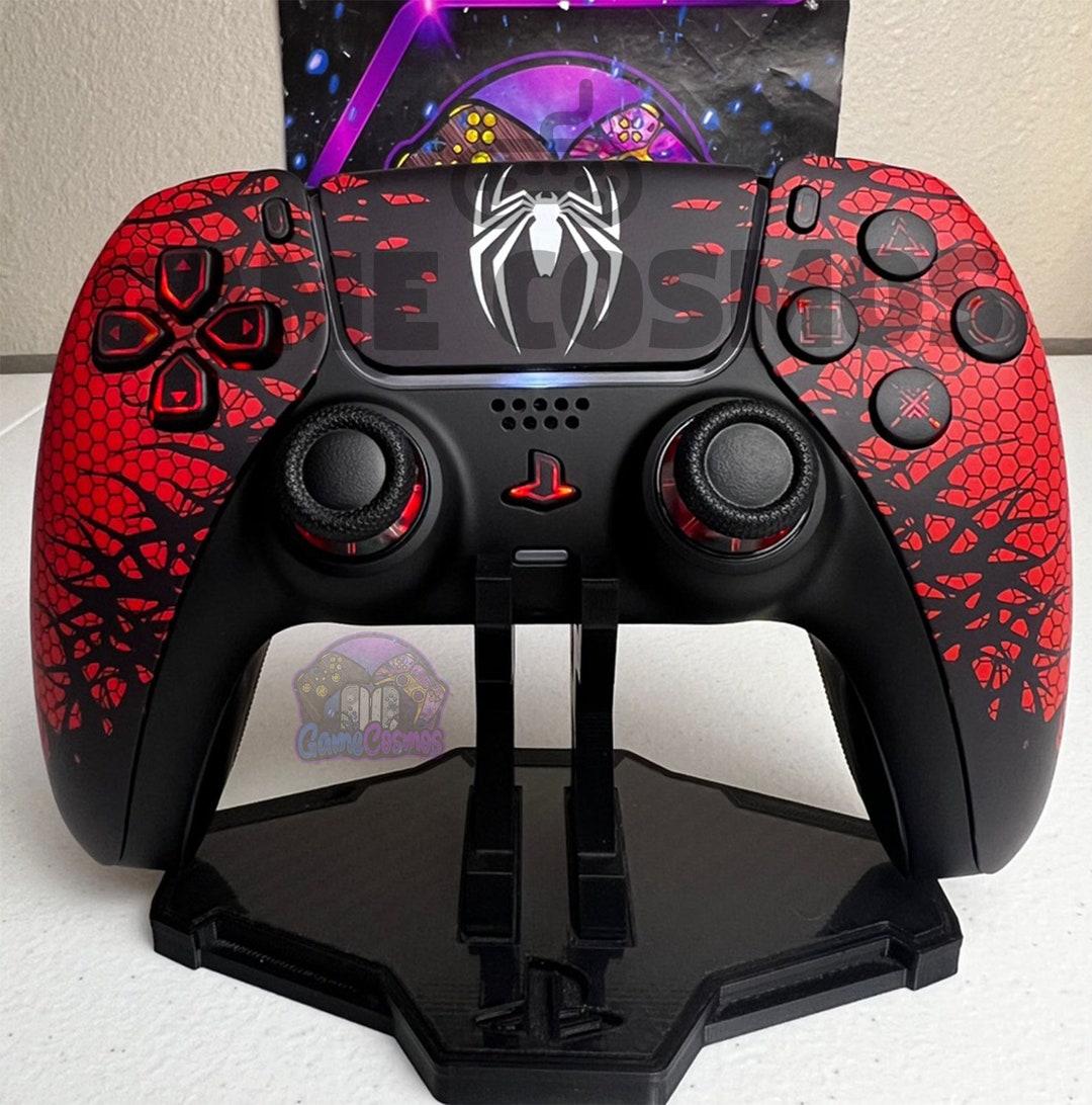 Comic Book Super Hero Theme RGB LED Custom Wireless Controller for PS5 ...