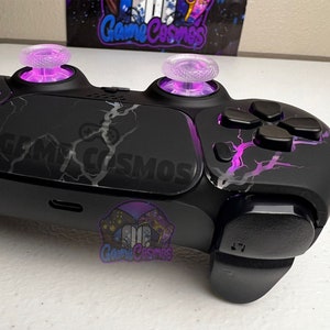 Lightning Theme - RGB LED - All Black - Custom Wireless Controller for ...