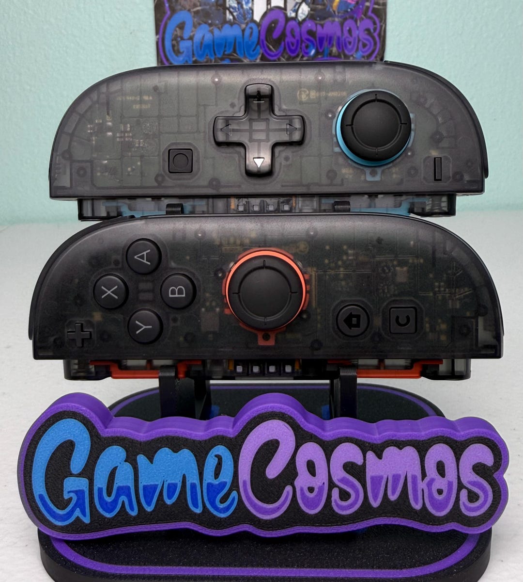 Transparent Smoke Black DPAD - Custom Joycon 2 for the Nintendo Switch ...