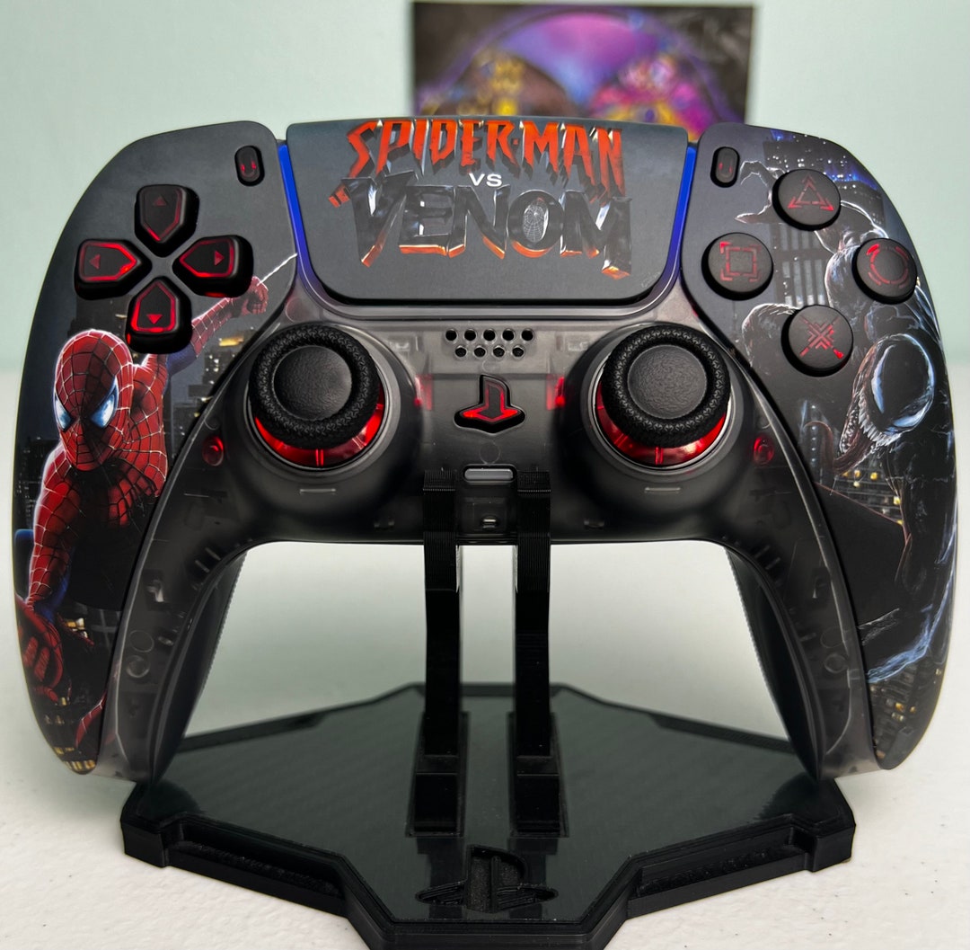 Spider Vs Symbiote RGB LED Custom Wireless Controller for PS5 or PC - Etsy