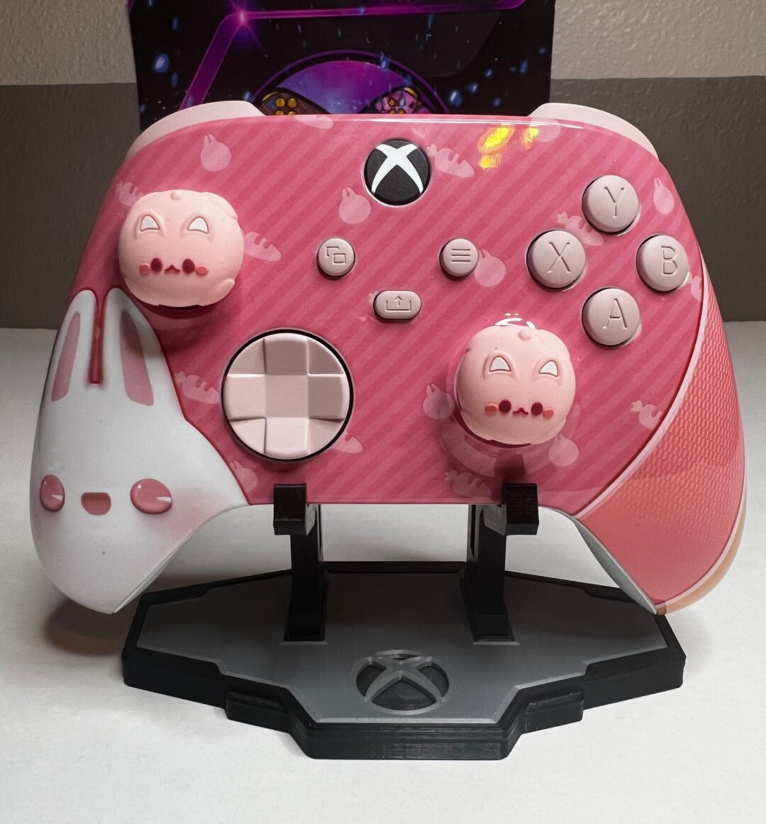 Cute Bunnies Sakura Pink Custom Wireless Controller for Xbox or PC - Etsy