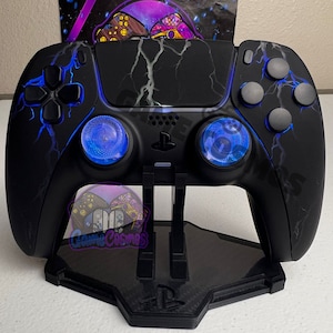 Lightning Theme - RGB LED - All Black - Custom Wireless Controller for ...