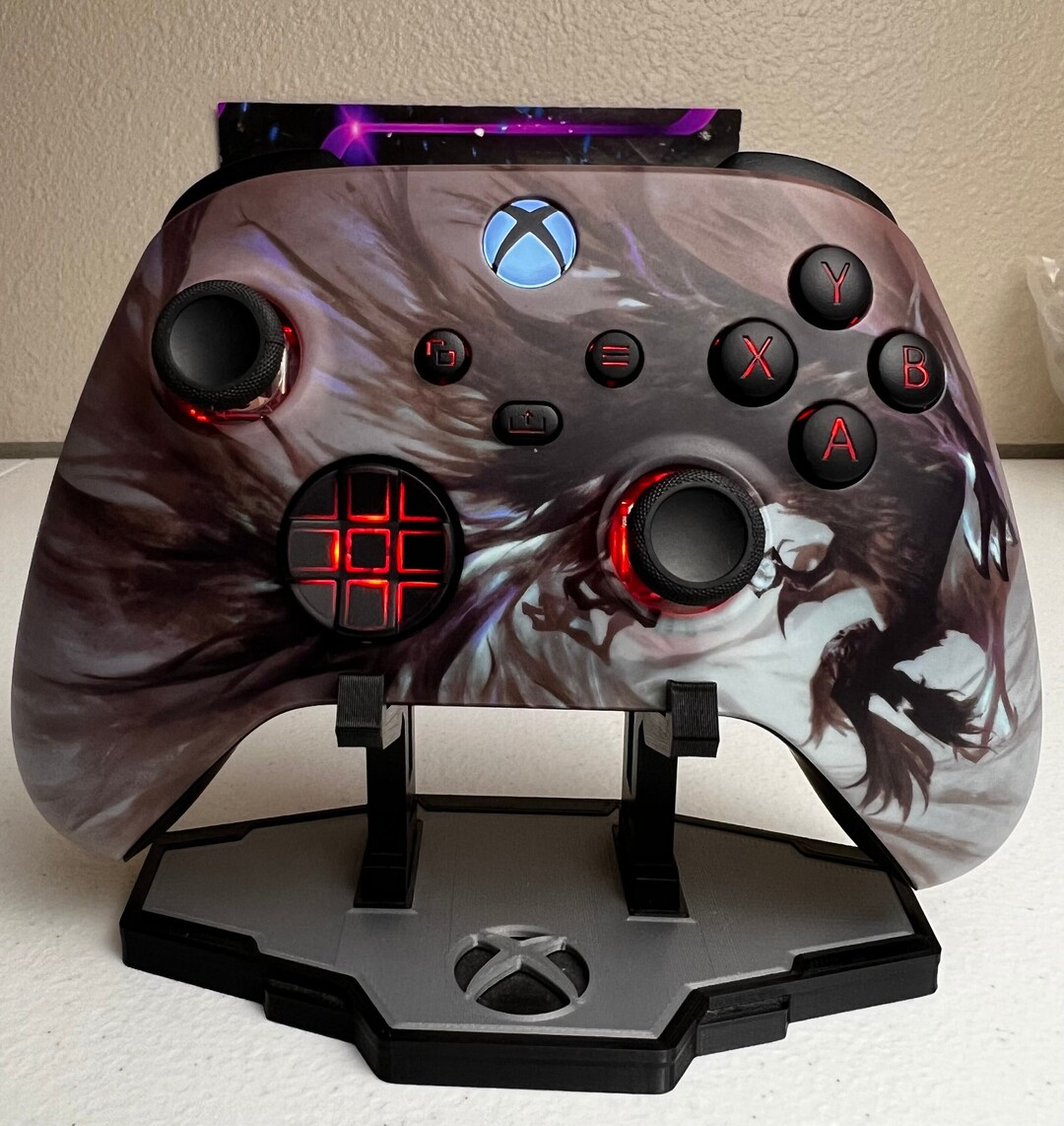 Undead Dragon Theme RGB LED Triggerstops Custom Wireless Controller for ...