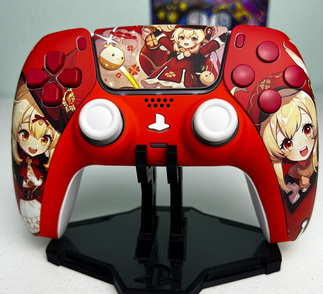 Anime Gamer Girl Soft Touch Pastel Custom Wireless Controller for PS5 ...