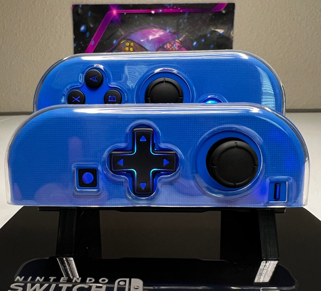 Deep Blue Pastel RGB LED Custom Nintendo Switch Joycons - Etsy