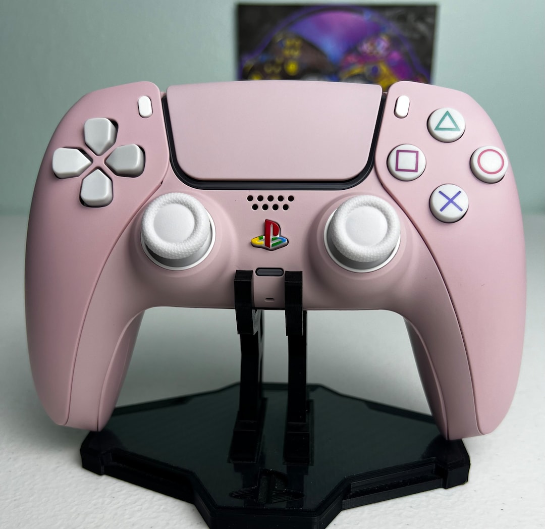 Custom Retro PS Theme - Pastel Pink - Custom Wireless Controller for ...