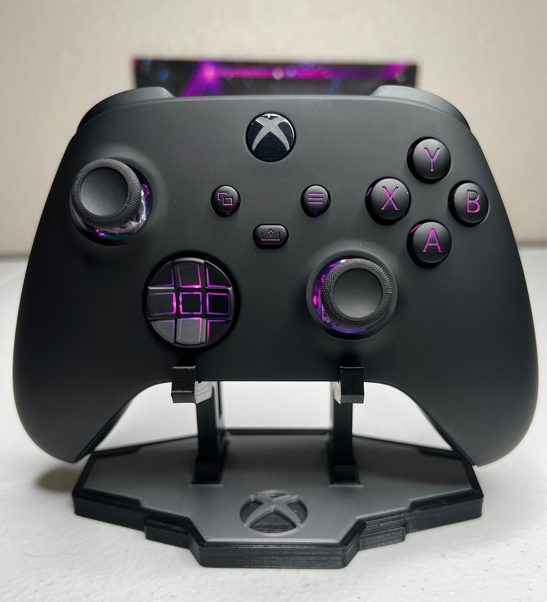 Soft Touch Midnight Black - RGB LED - Custom Wireless Controller for ...