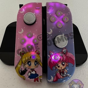 Kawaii Chibi - Cute Anime - RGB LED - Custom Joycons for the Nintend ...