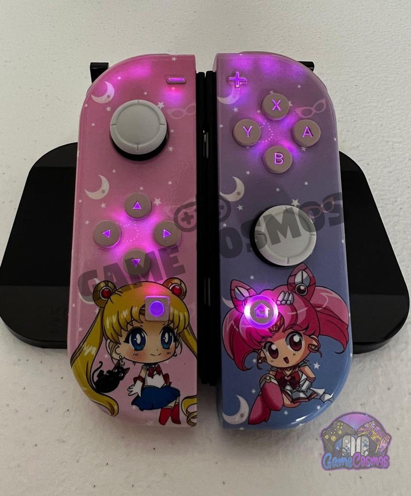 Kawaii Chibi - Cute Anime - RGB LED - Custom Joycons for the Nintend ...