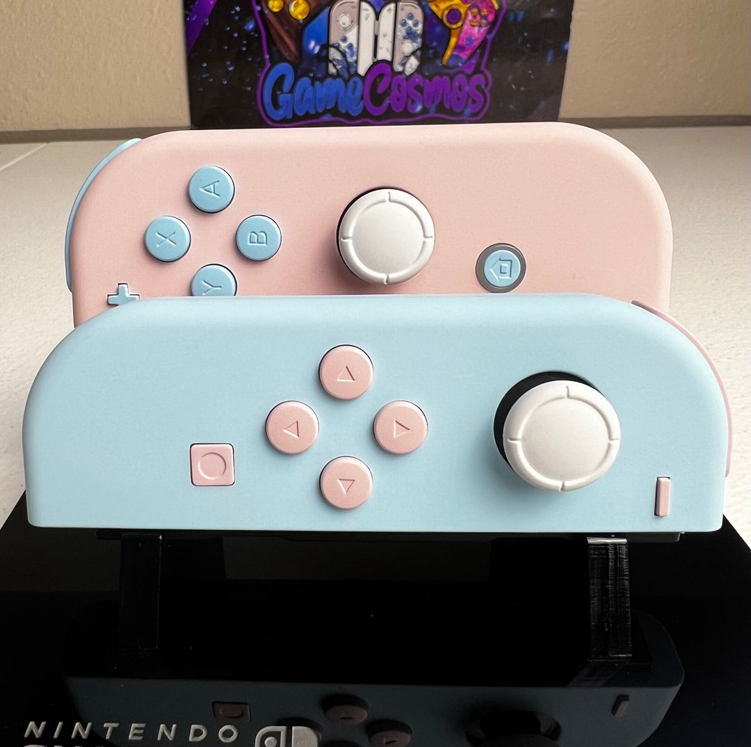 Cute Pastel Theme - Sakura Pink Heaven Blue - Custom Joycons for ...