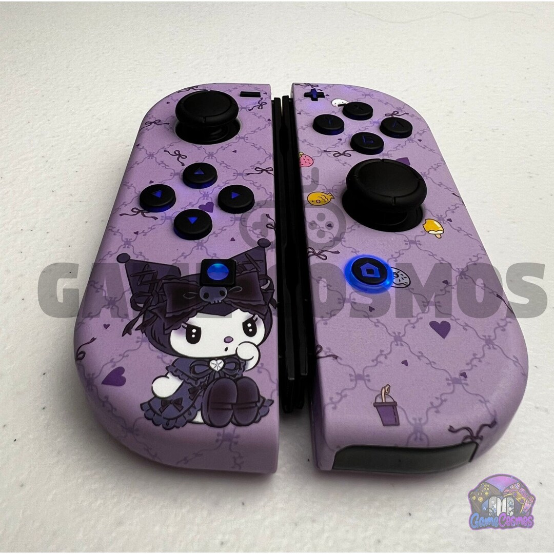 Cute Cartoon Theme - Soft Violet - Custom Joycons for the Nintend ...