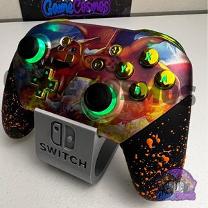 Fire Type Anime Theme - RGB LED - Custom Wireless Pro Controller for ...