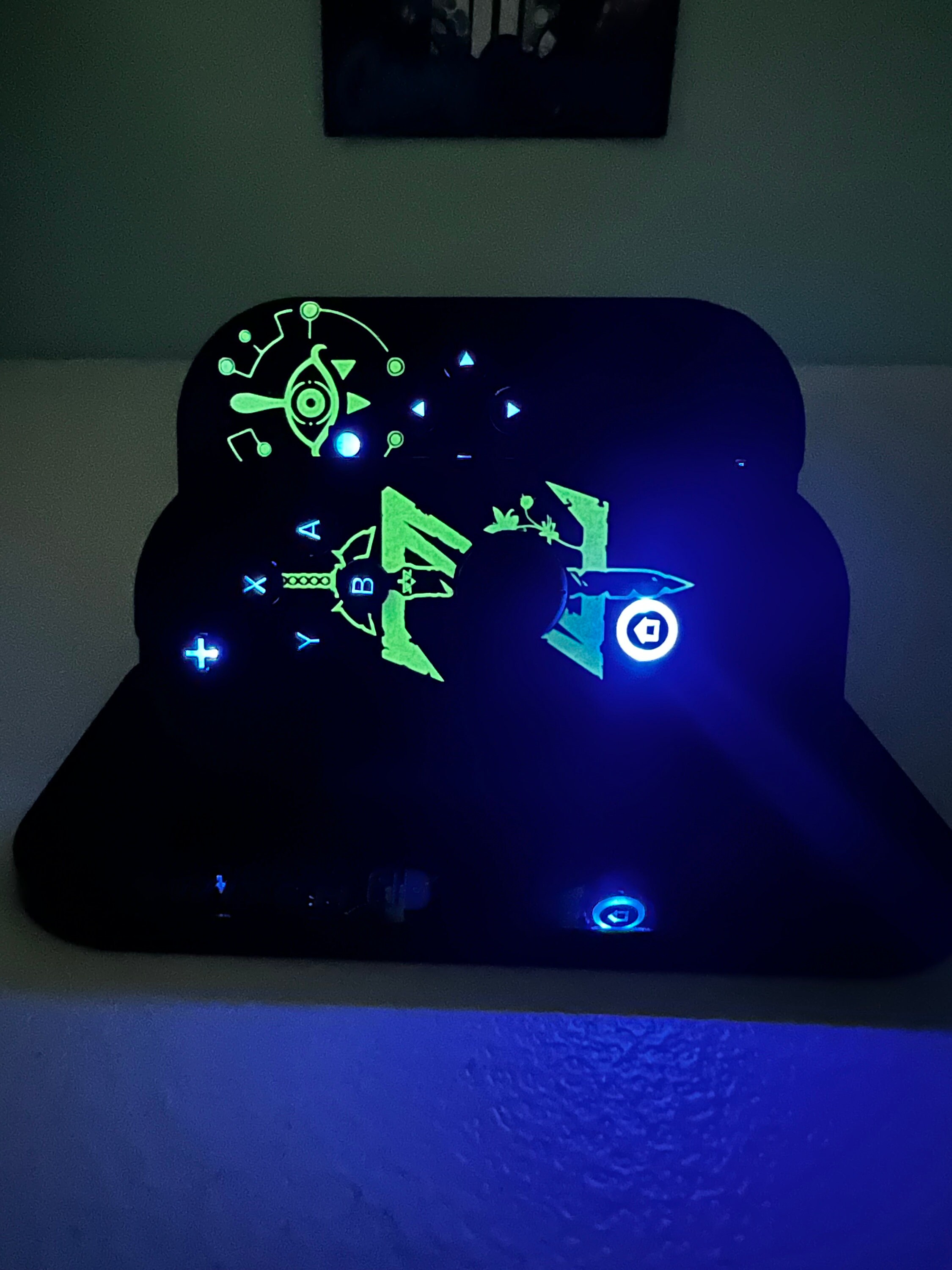Zelda Theme - Glow in the Dark - RGB LED - Custom Joycons for the ...