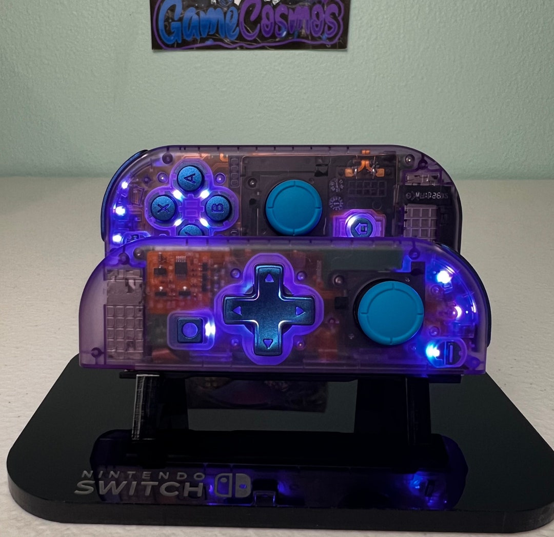Atomic Purple Chameleon - RGB LED - Custom Joycons for the Nintend ...