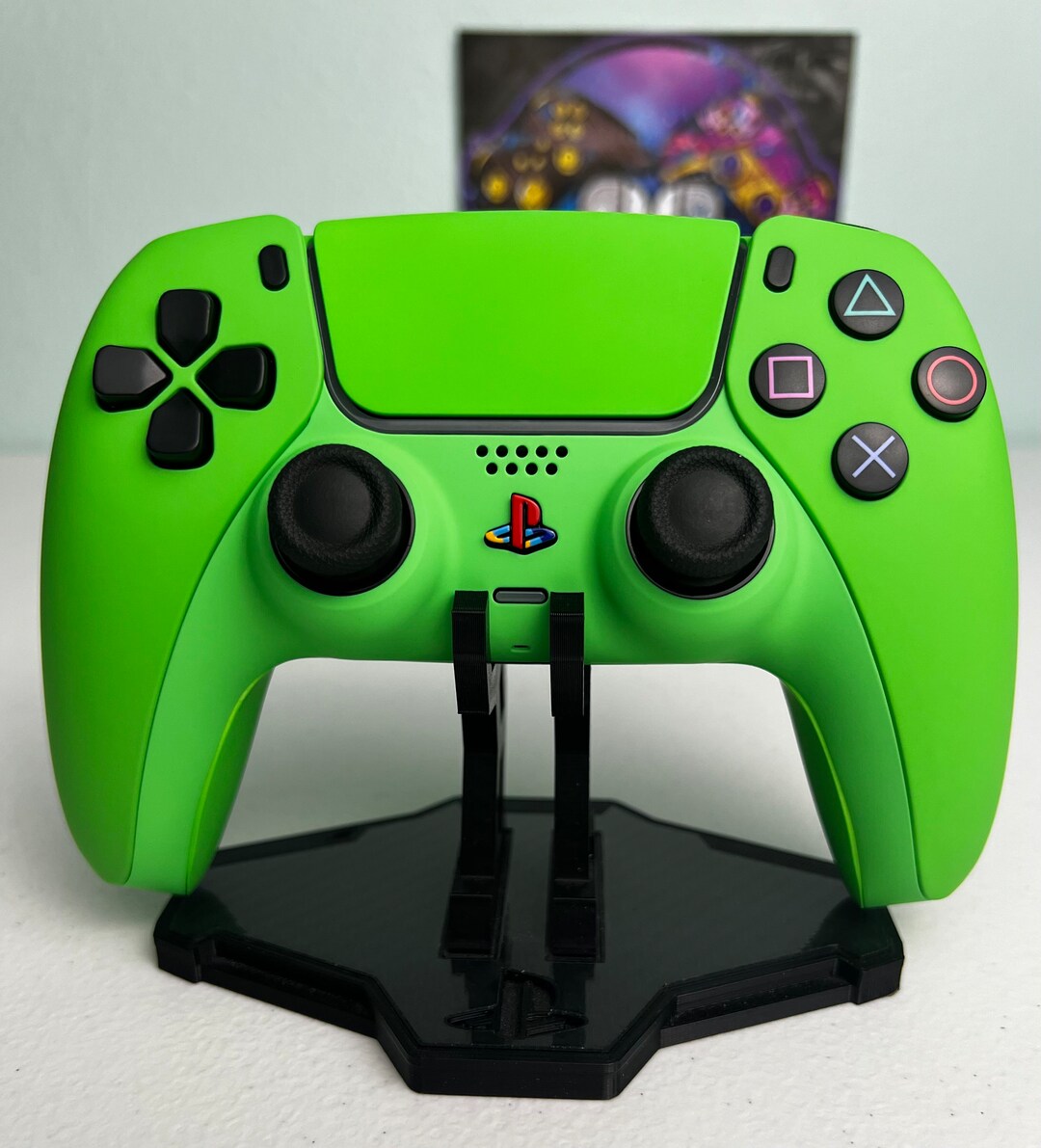Custom Retro PS Theme Lime Green Custom Wireless Controller for PS5 or ...