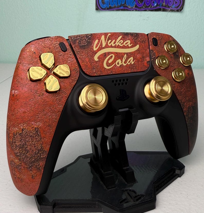 Post Apocalyptic Cola - Real Metal - Custom Wireless Controller for PS5 ...