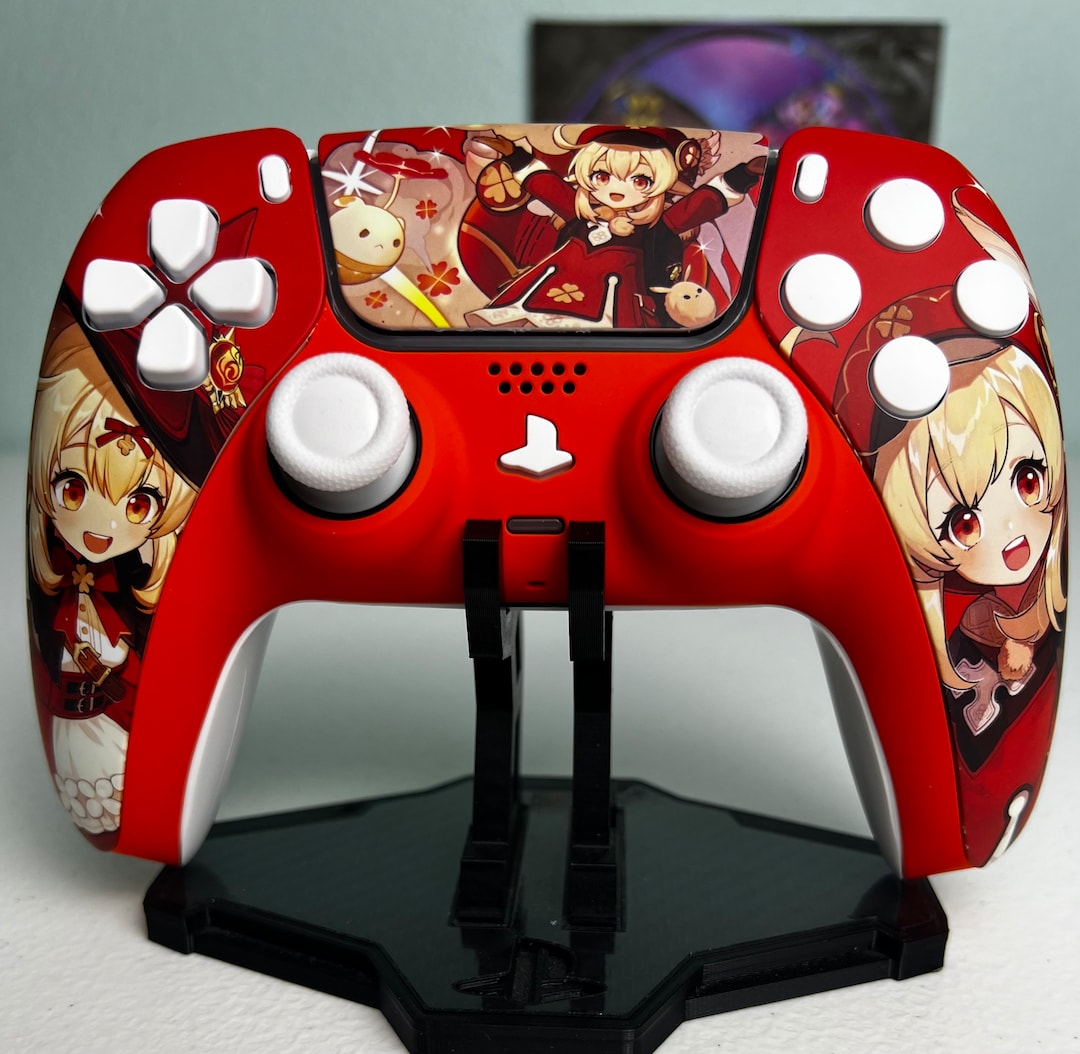 Anime Gamer Girl Soft Touch Pastel Custom Wireless Controller for PS5 ...
