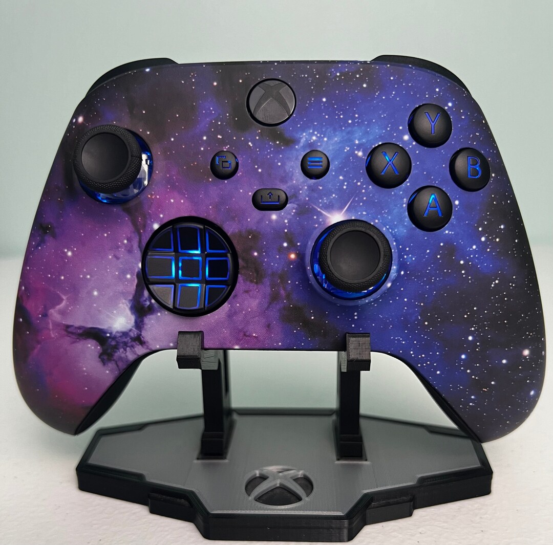 Dark Gradient Galaxy - RGB LED - Custom Wireless Controller for Xbox or ...