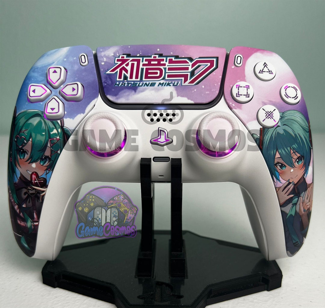 Anime Girl Theme - RGB LED - Custom Wireless Controller for PS5 or PC ...