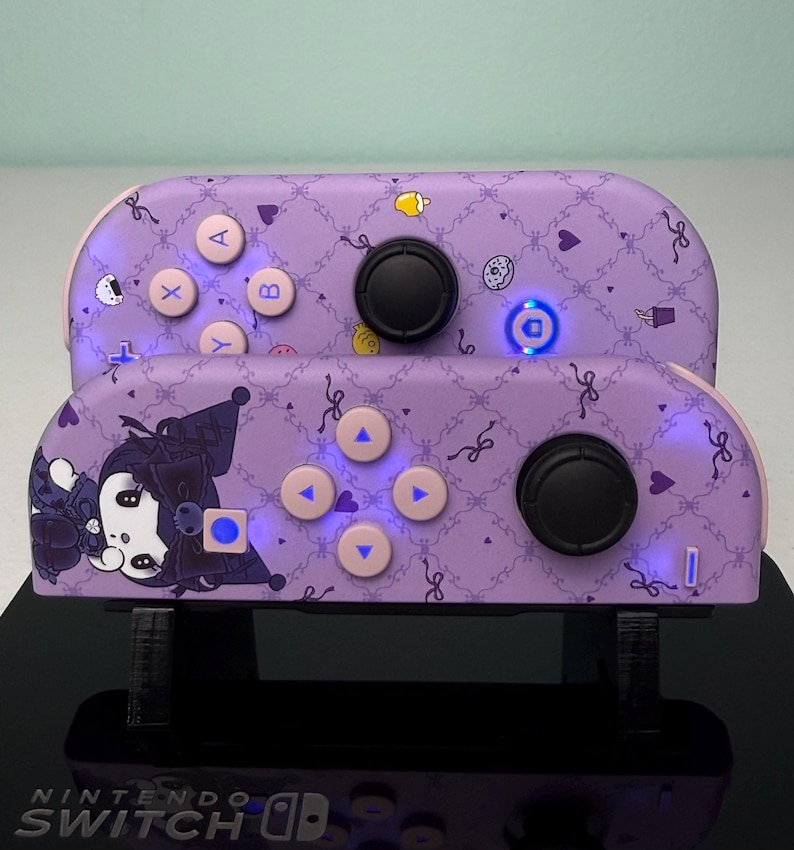 Cute Cartoon Theme - Soft Violet - Custom Joycons for the Nintend ...