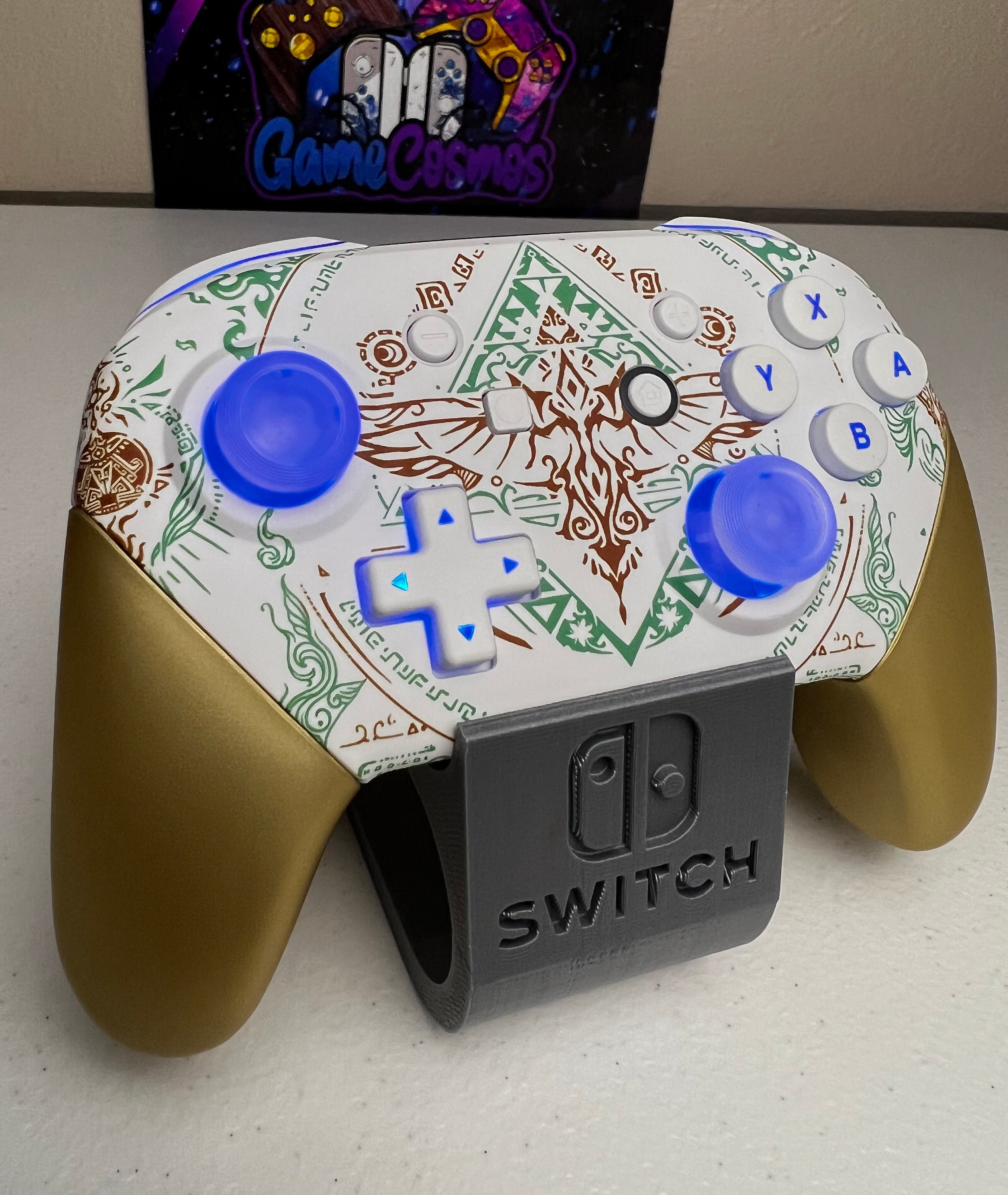 Zelda TOTK - RGB Led - Glow in the Dark - Custom Pro Controller for the ...