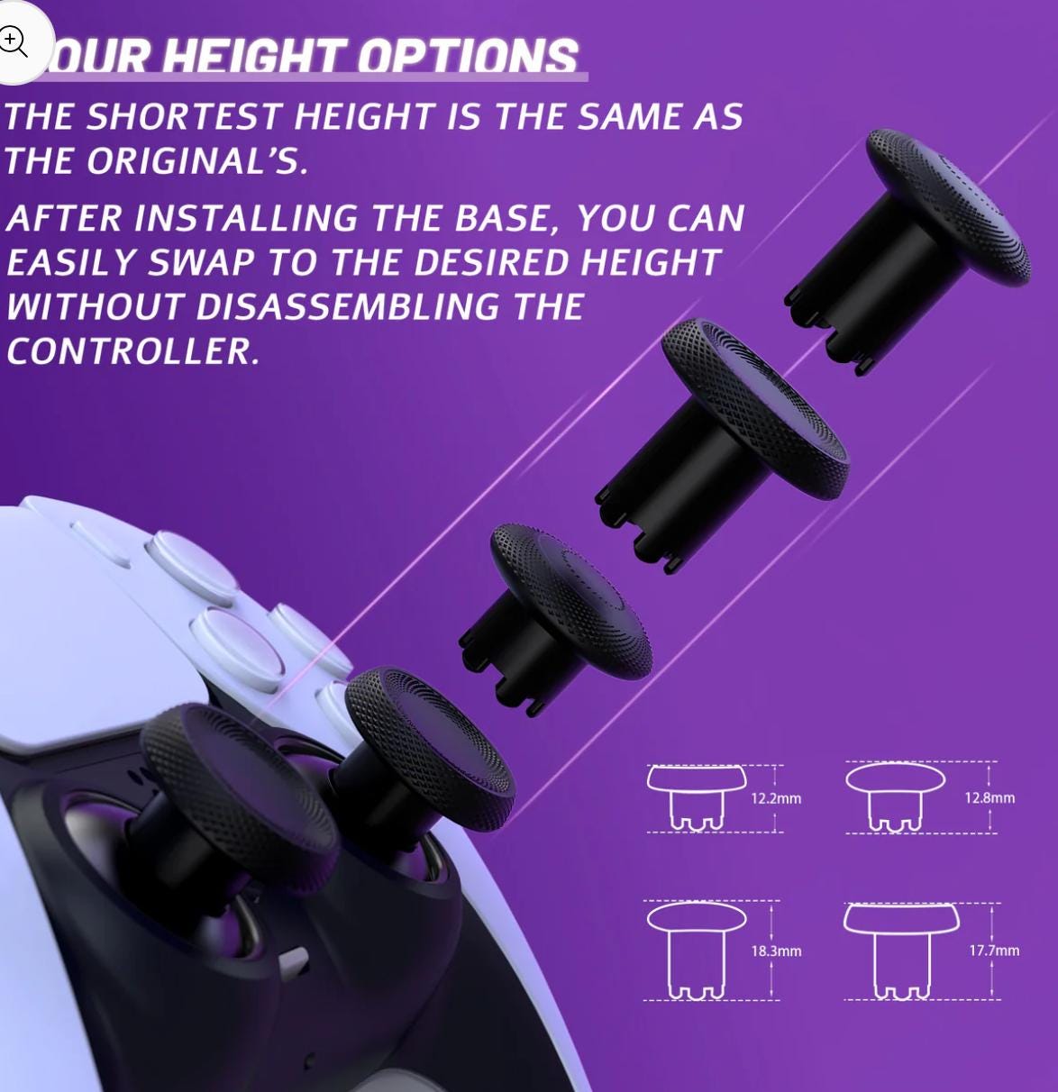 Upgrades / Addons for PS5 Controllers - NO Drift Analog - Back Buttons ...