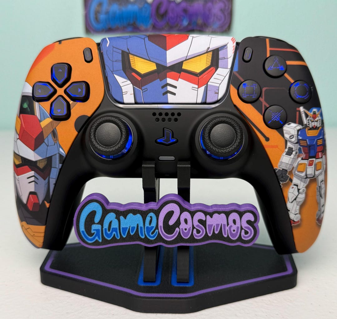 Anime Manga Mech - RGB LED - Custom Wireless Controller for PS5 or PC ...