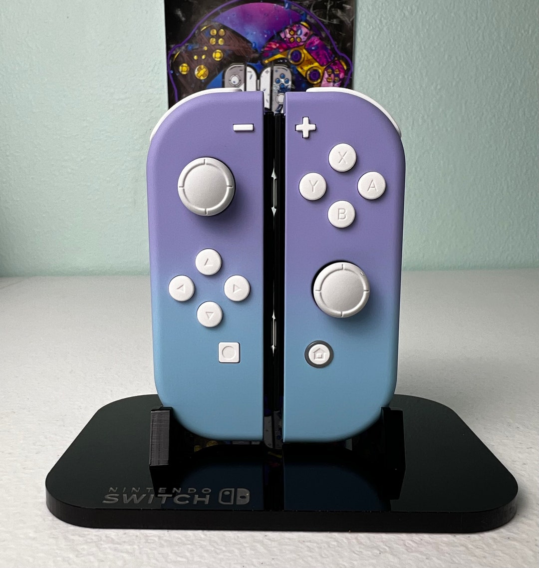 Two-tone Pastel - Violet & Baby Blue - Custom Joycons for the Nintend ...