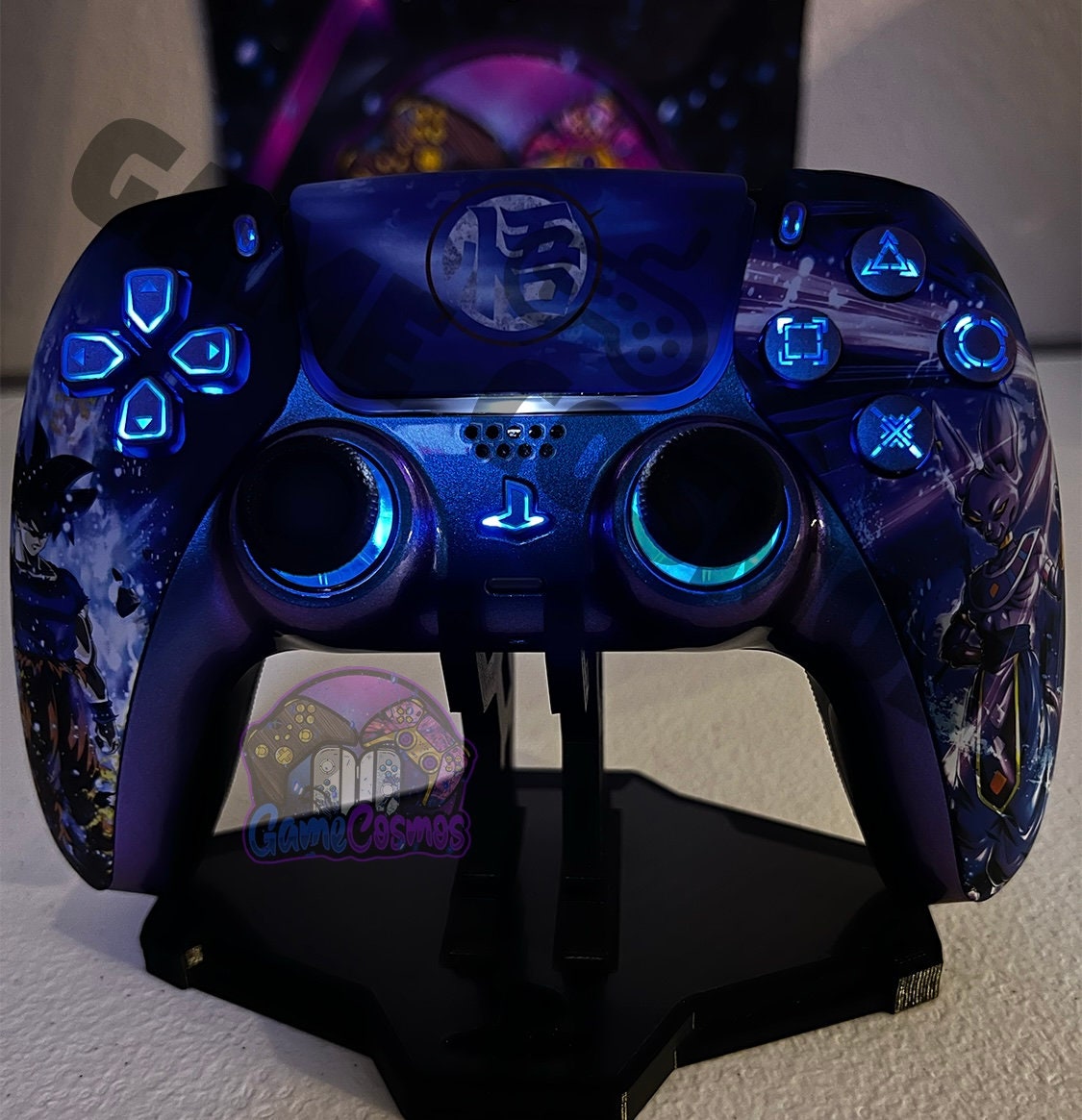 Anime Manga - Deity War - RGB LED - Custom Wireless Controller for PS5 ...