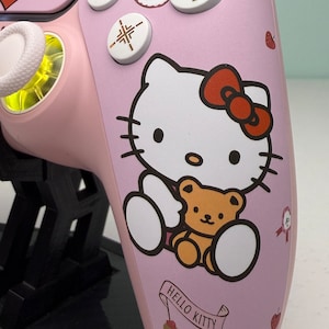 Cute Cartoon Kitty - RGB LED - Sakura Pink - Custom Wireless Controller ...