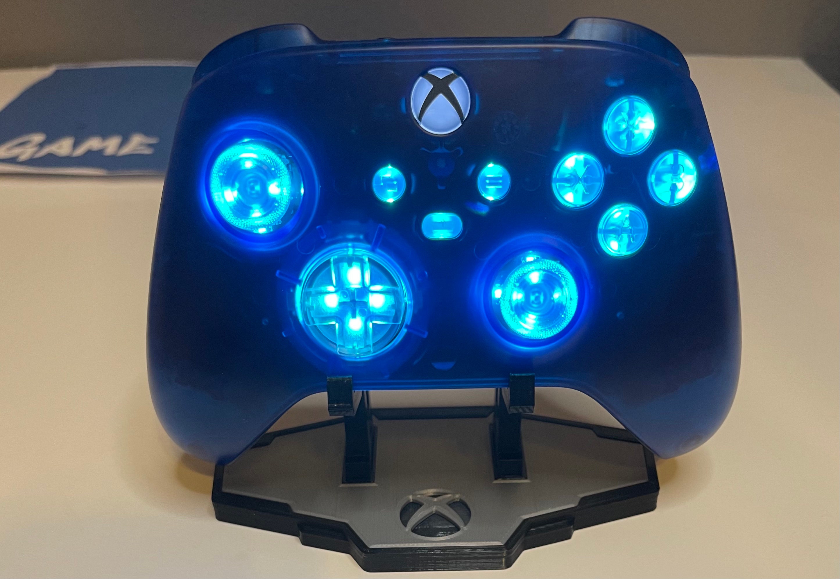 Translucent Blue LED XBox Series X Wireless | Etsy
