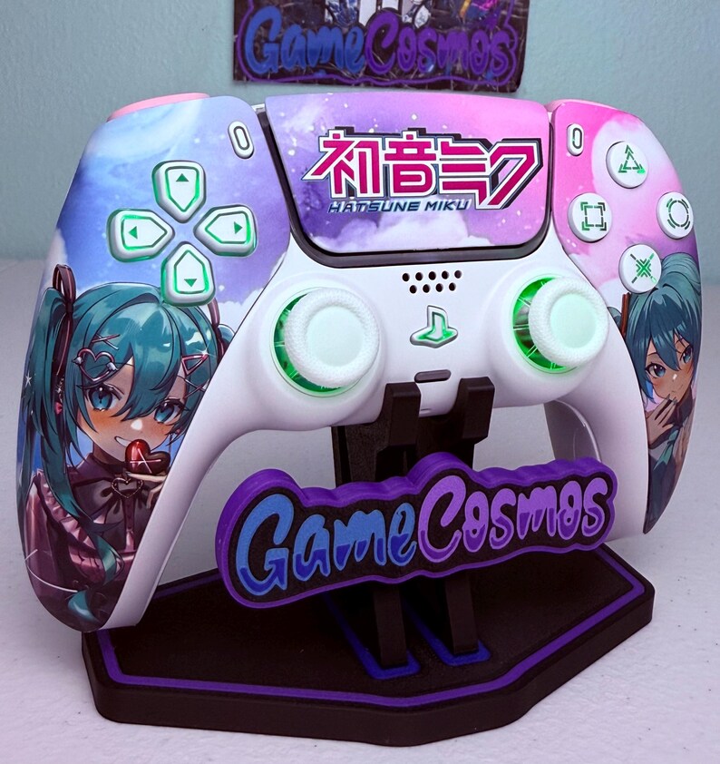 Anime Girl Theme - RGB LED - Custom Wireless Controller for PS5 or PC ...