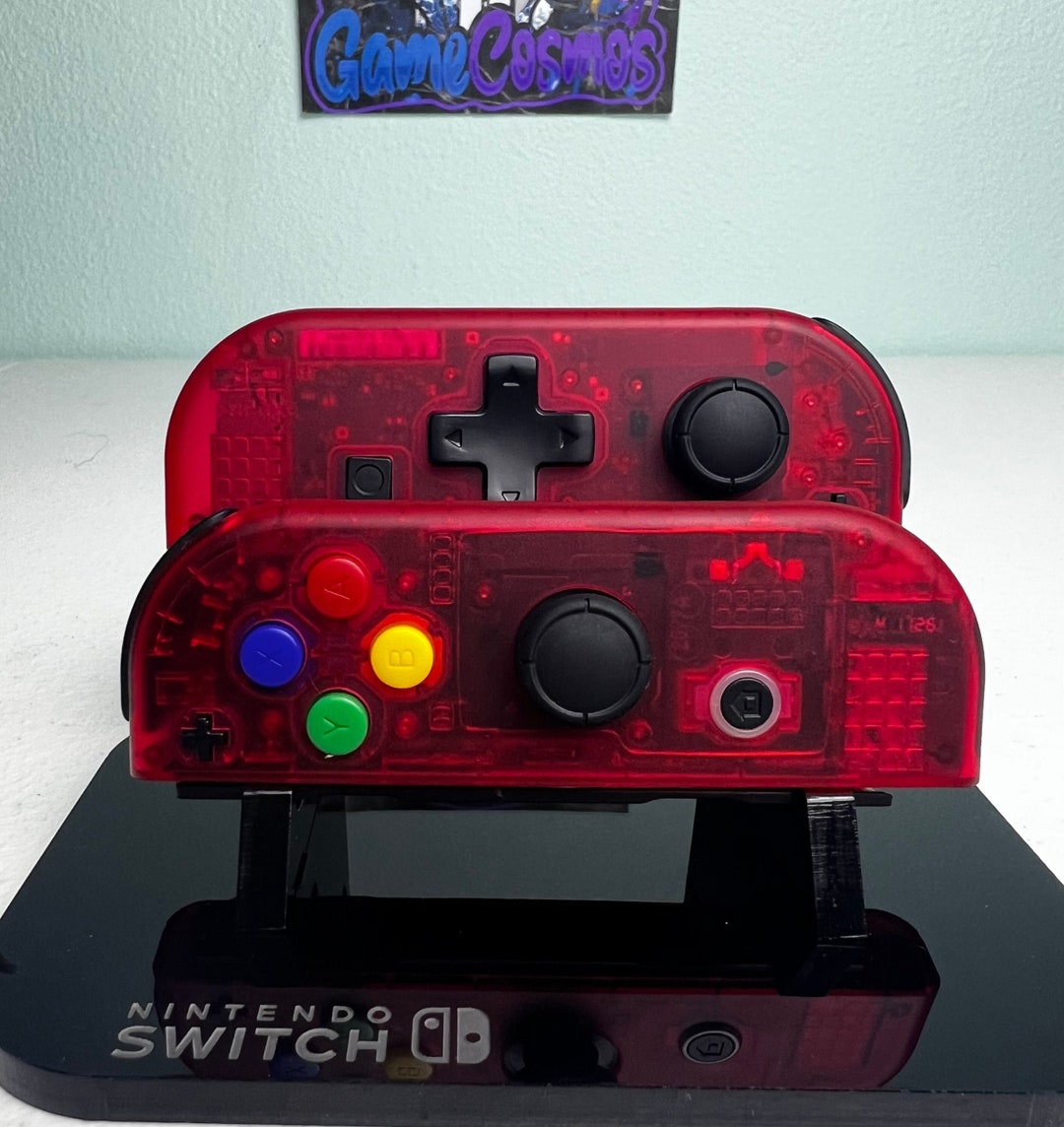Transparent Red DPAD - Colorful ABXY - Custom Joycons for the Nintend ...