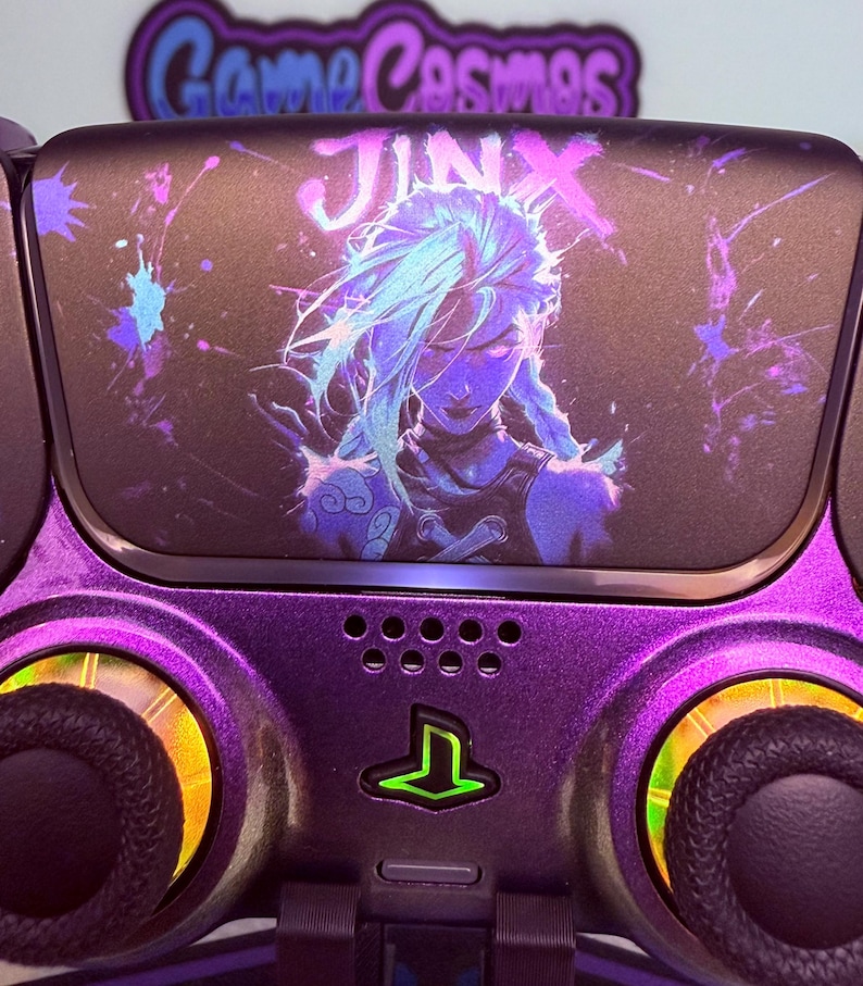 Jinx Arcane Lol - RGB LED - Custom Wireless Controller for PS5 or PC - Etsy