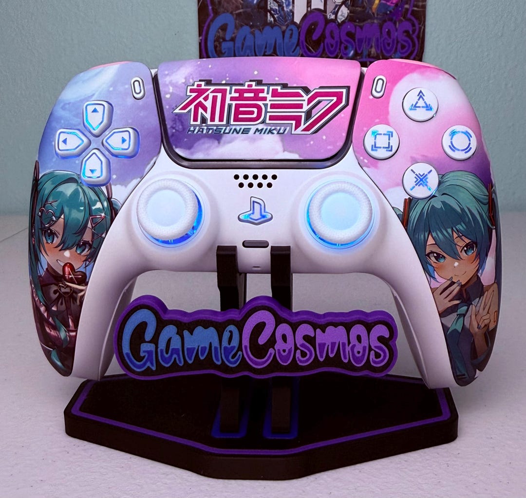 Anime Girl Theme - RGB LED - Custom Wireless Controller for PS5 or PC ...