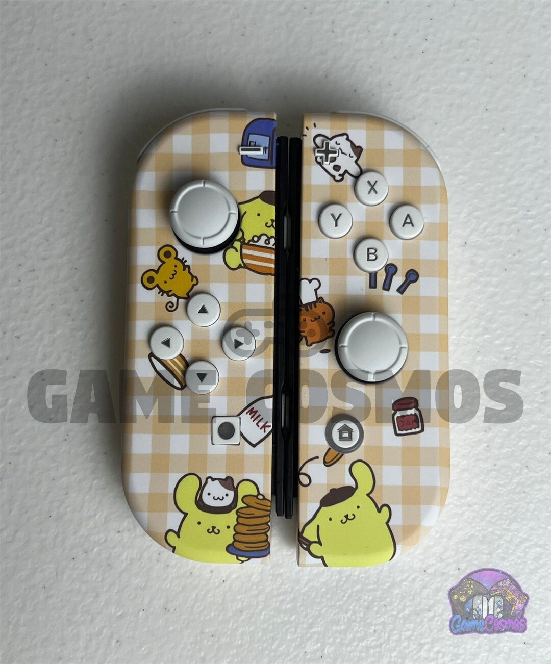 Cute Cartoon Theme - Honey Yellow Pastel White - Custom Joycons for the ...